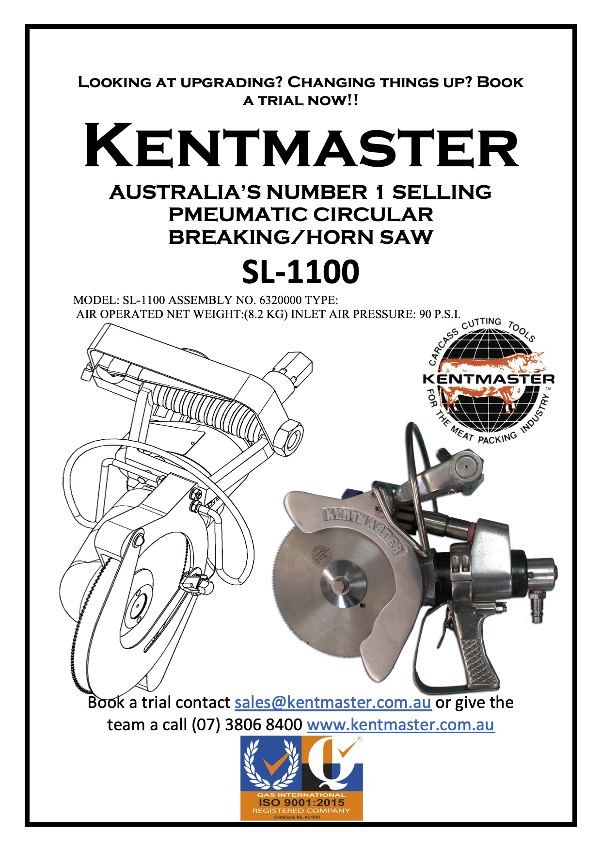 Pneumatic Circular Breaking Saw - Kentmaster New Zealand